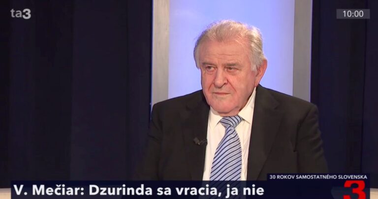 VIDEO: Expremiér Mečiar k 30. výročiu vzniku samostatného Slovenska ...